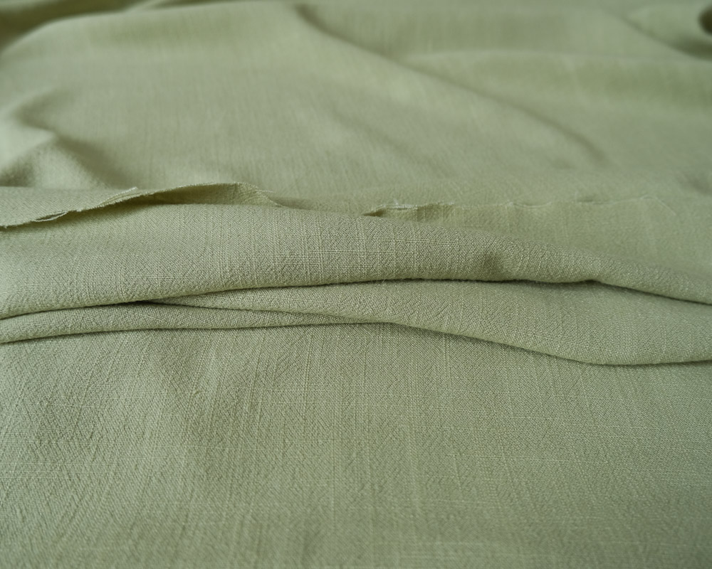 Matcha Latte - Viscose Linen Slub | Lyrical Fabrics