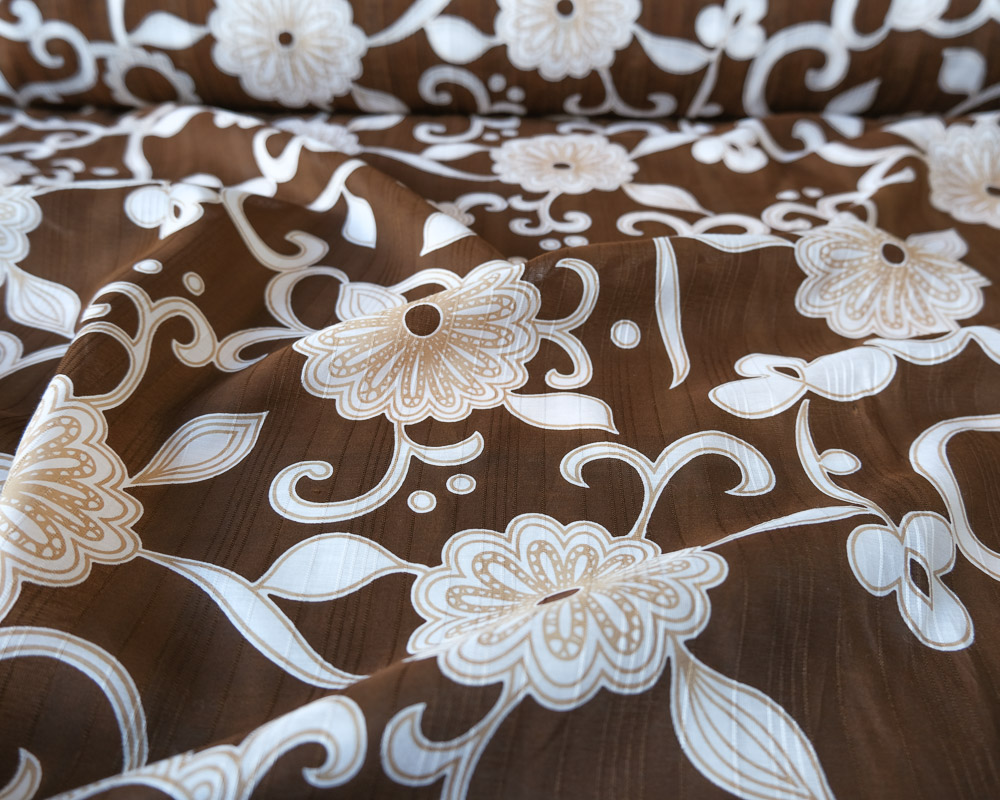 Brown Lotus - Cotton Dimity Voile | Lyrical Fabrics