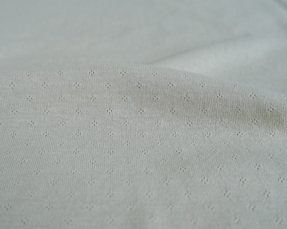 Bone - Diana Organic Cotton Pointelle | Lyrical Fabrics