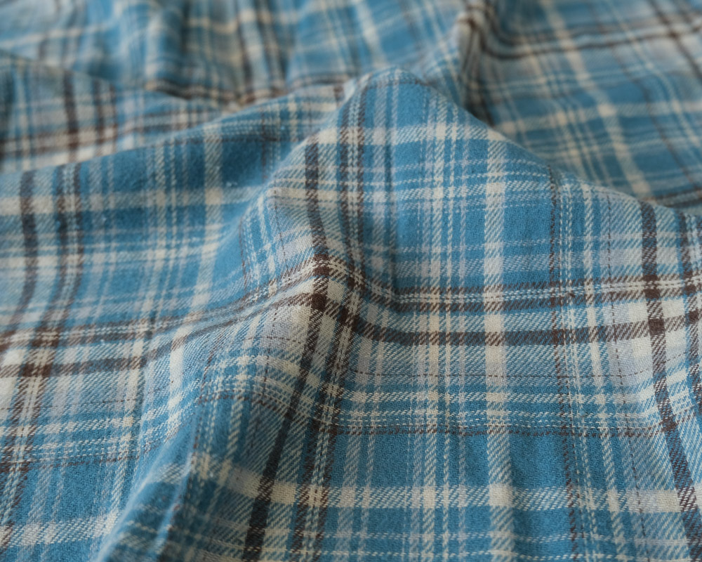 Carolina Blue Plaid - Cotton Flannel | Lyrical Fabrics