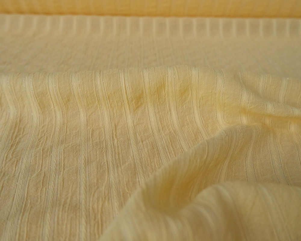 Canary Lurex Dimity - Cotton Voile | Lyrical Fabrics