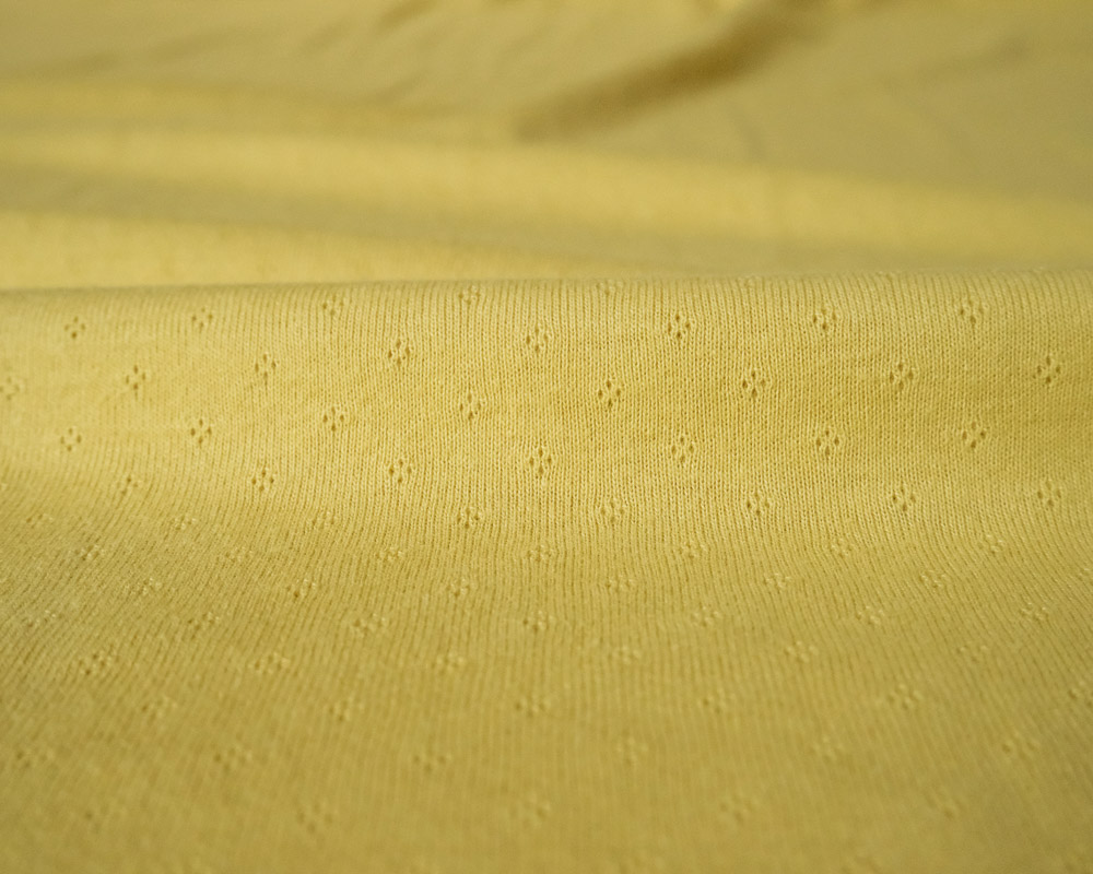 Corn - Diana Organic Cotton Pointelle | Lyrical Fabrics