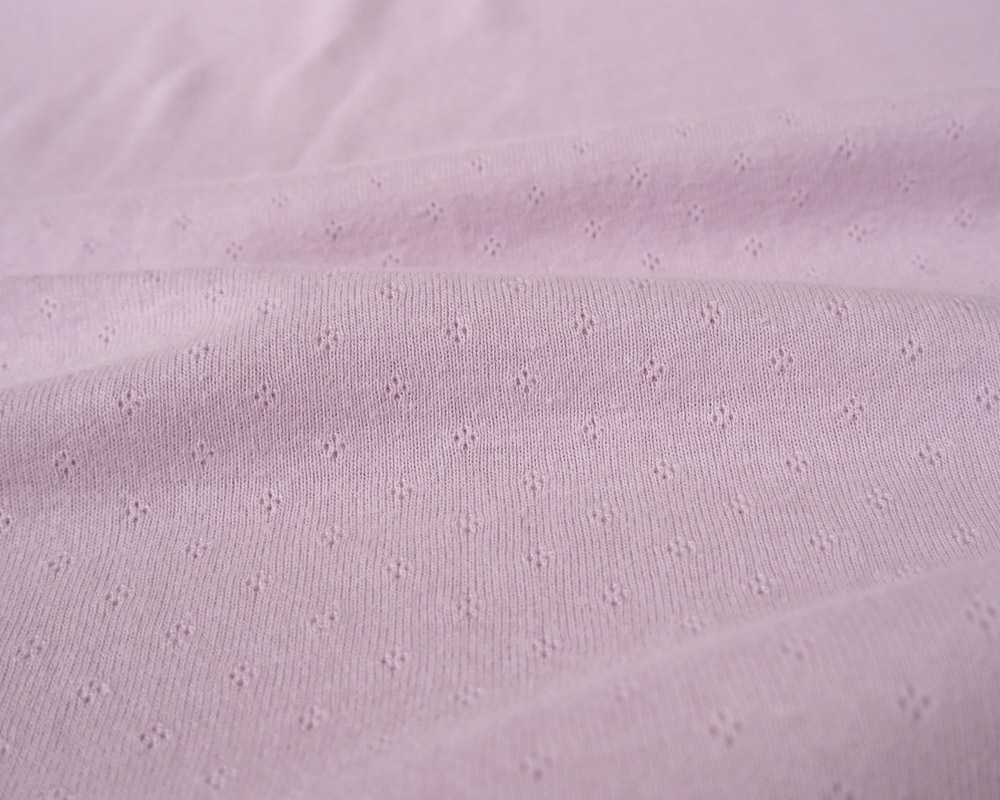 Lilac - Diana Organic Cotton Pointelle | Lyrical Fabrics