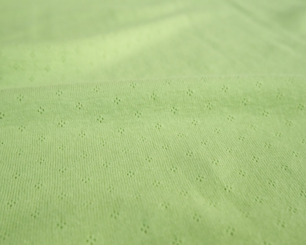 Honeydew - Diana Organic Cotton Pointelle | Lyrical Fabrics
