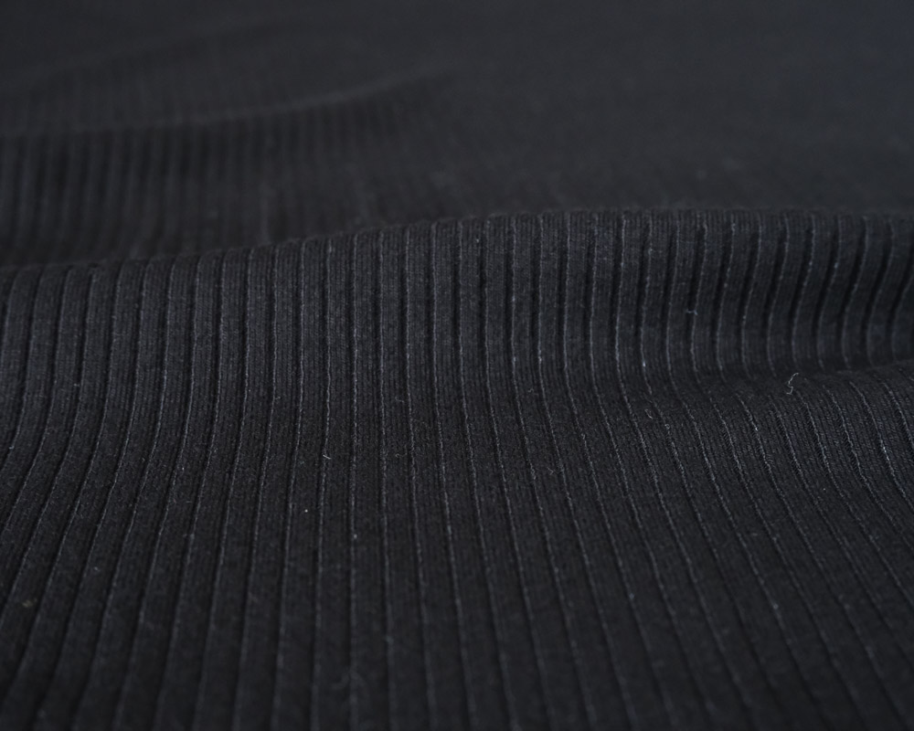 Black - Modal Rib | Lyrical Fabrics