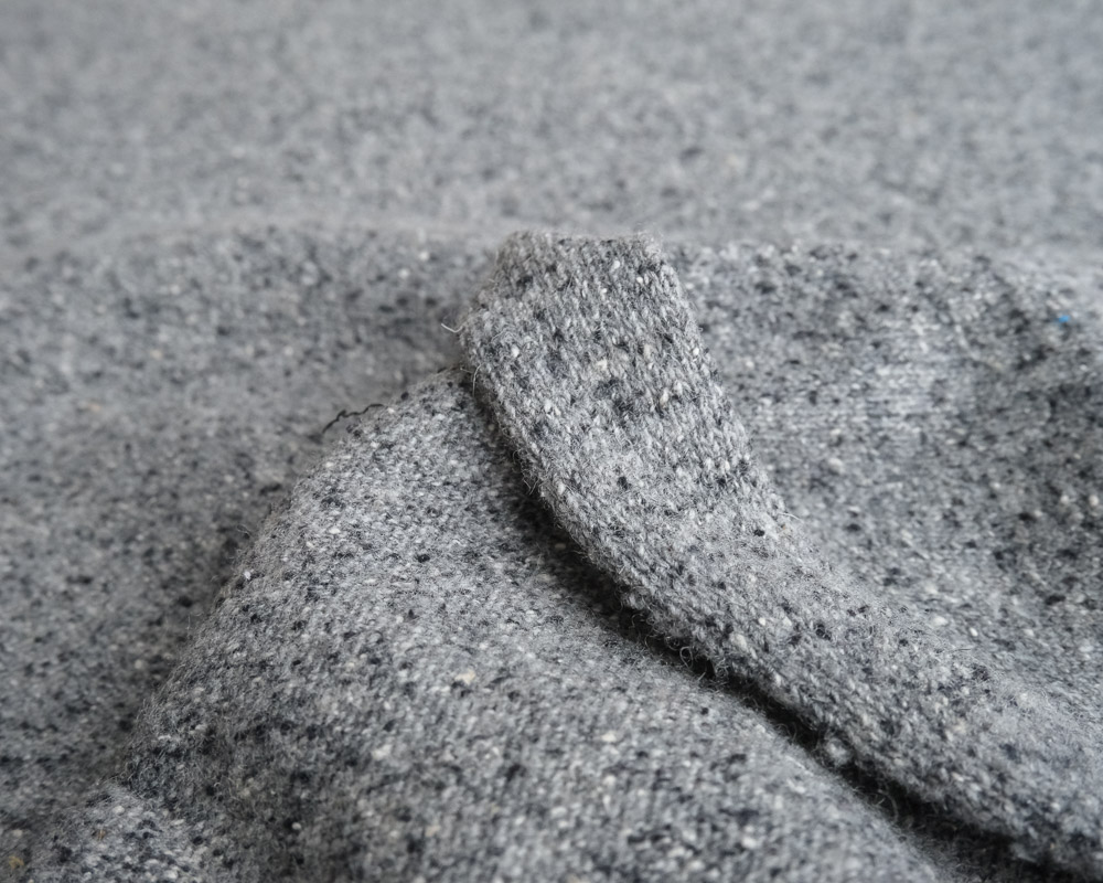 Zinc Speckle - Italian Silk Wool Sweater Knit | Lyrical Fabrics