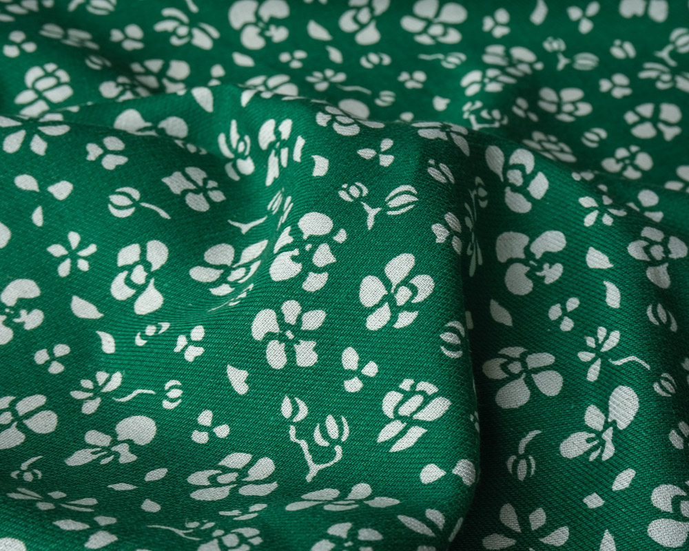Green Orchid - Rayon Challis Twill | Lyrical Fabrics