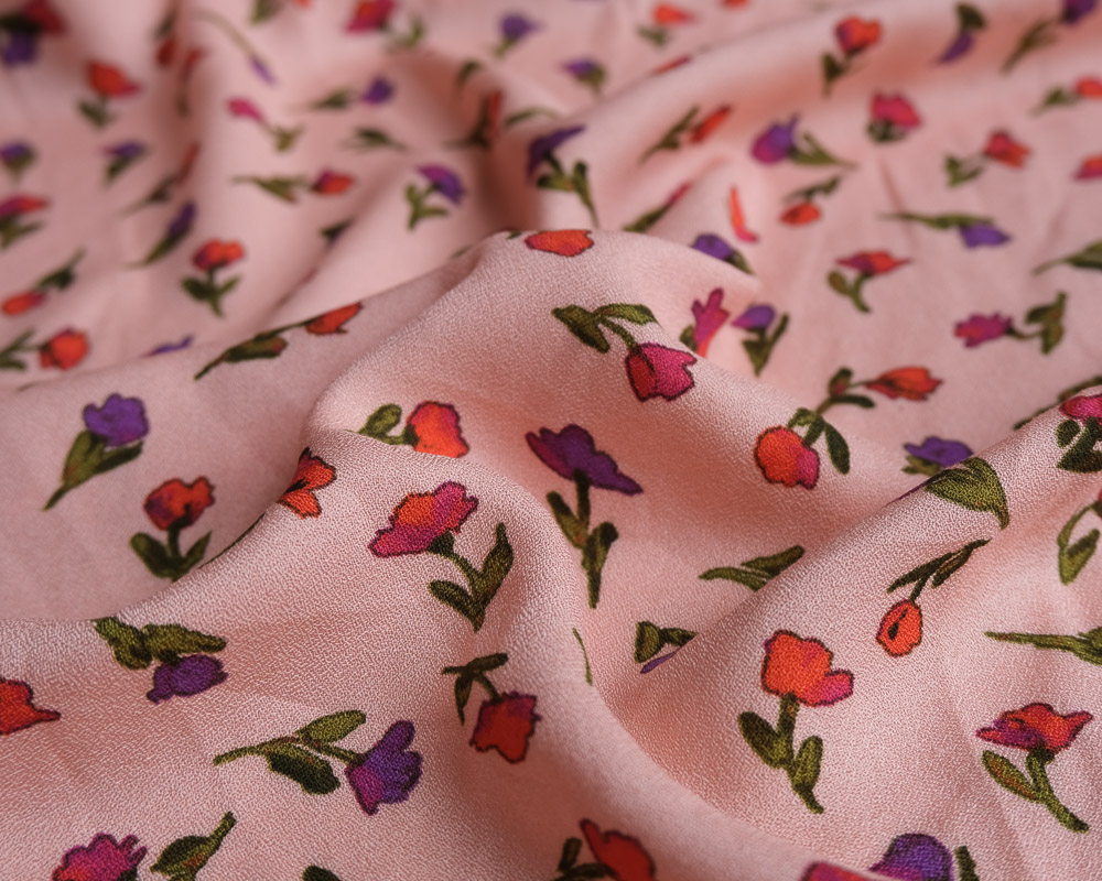 Sunset Bloom - Rayon Crepe | Lyrical Fabrics